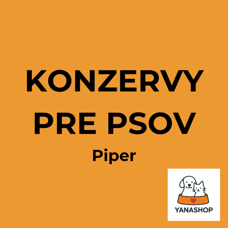Konzervy pre psov Piper - yanashop.sk